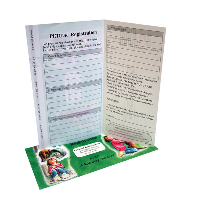 Avid Microchip Registration Forms - Revival Animal Health