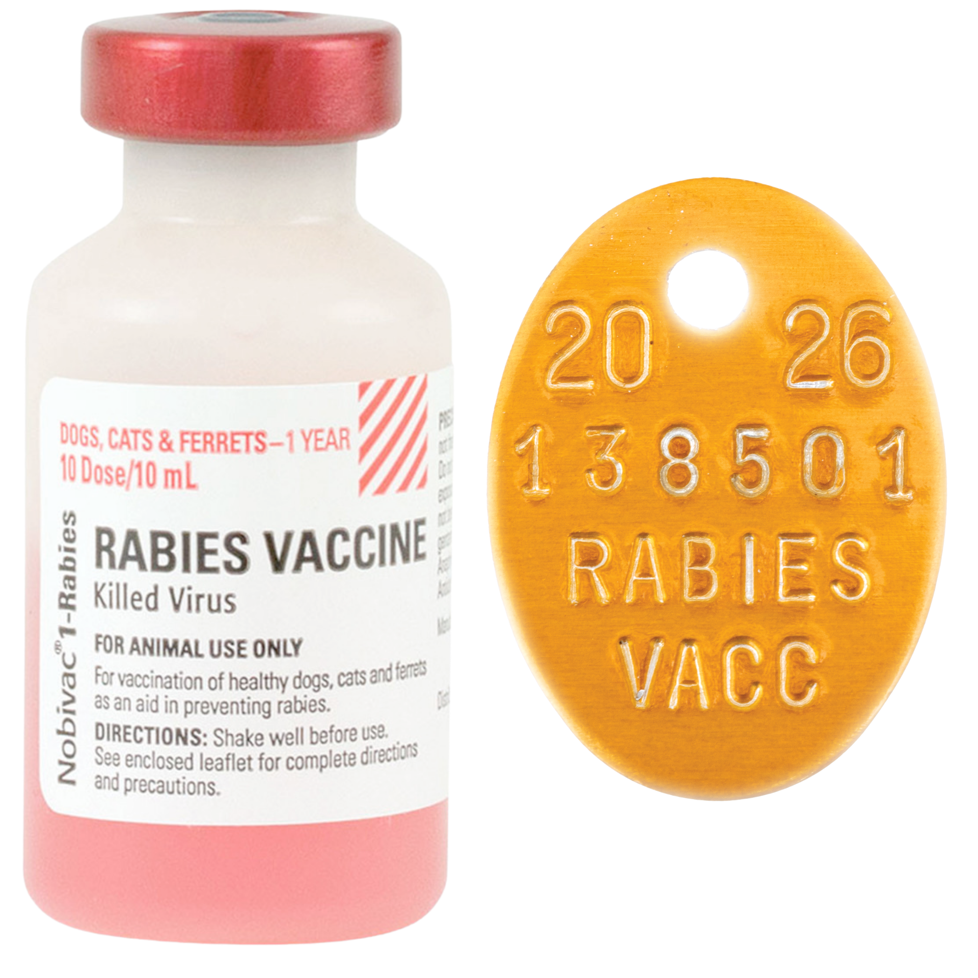 Nobivac 1-Rabies with tags | Revival Animal Health