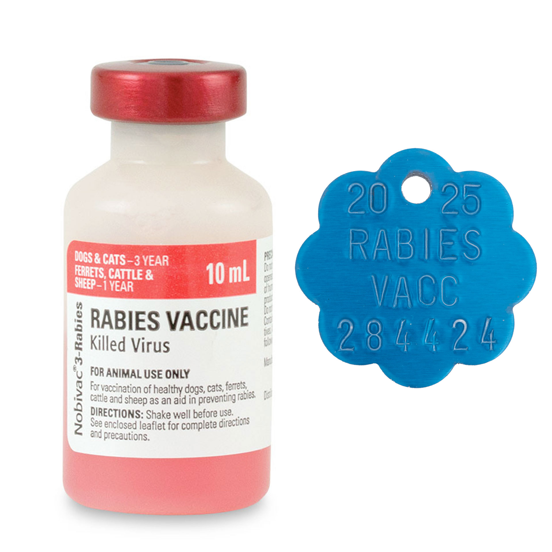 Nobivac 3-Rabies, 10 dose vial with tags | Revival Animal Health