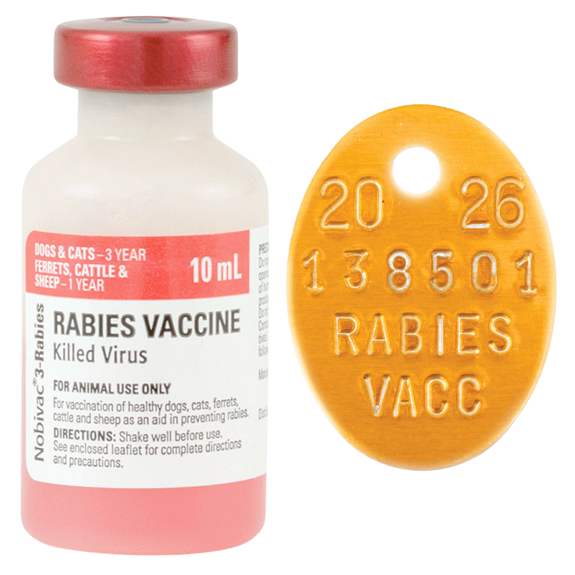 Nobivac 3-Rabies, 10 dose vial with tags | Revival Animal Health