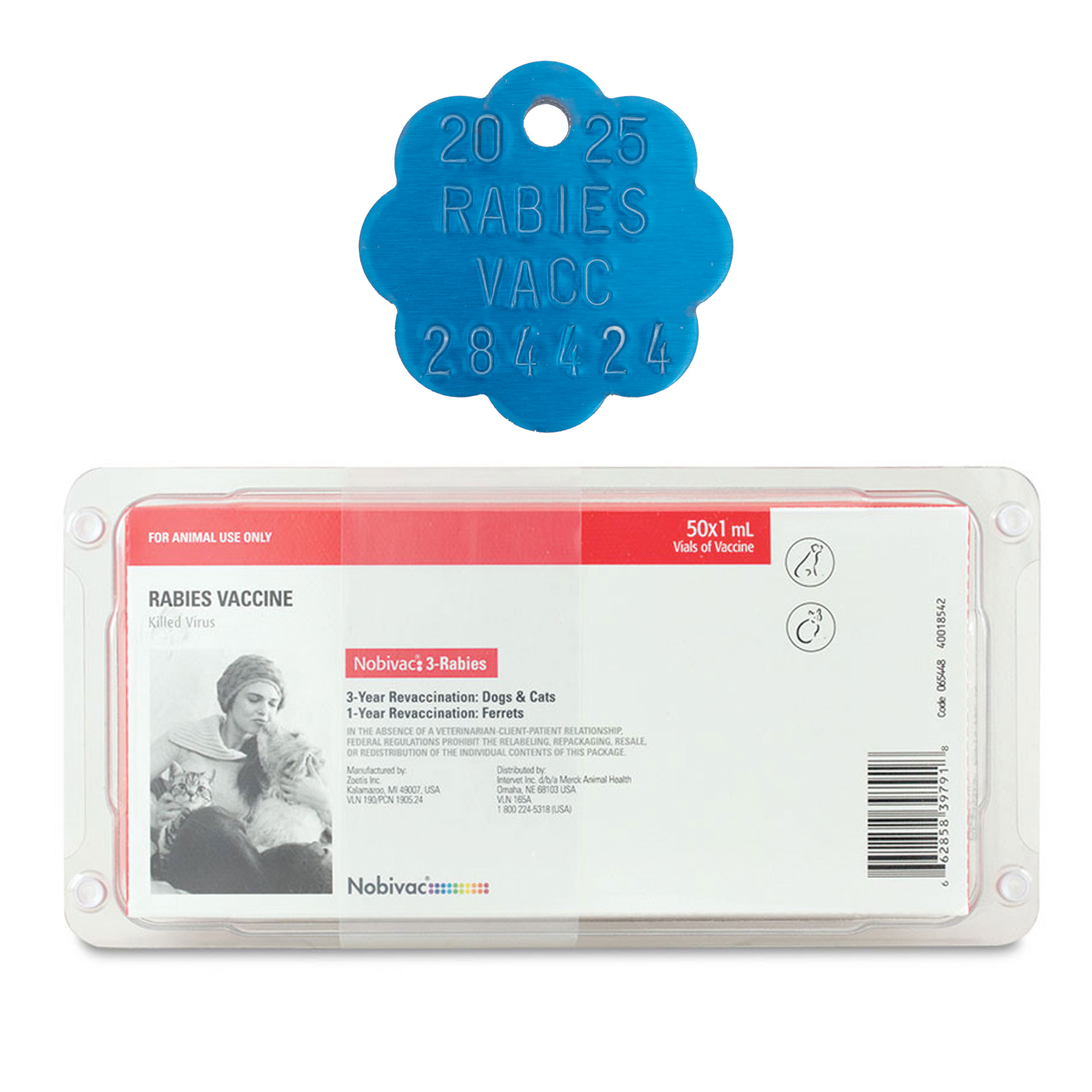 Nobivac 3-Rabies with tags | Revival Animal Health