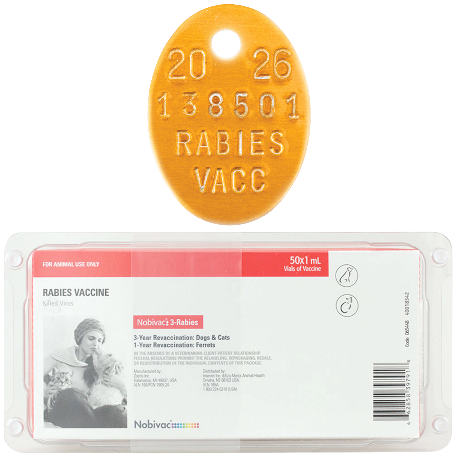 Nobivac 3-Rabies with tags | Revival Animal Health