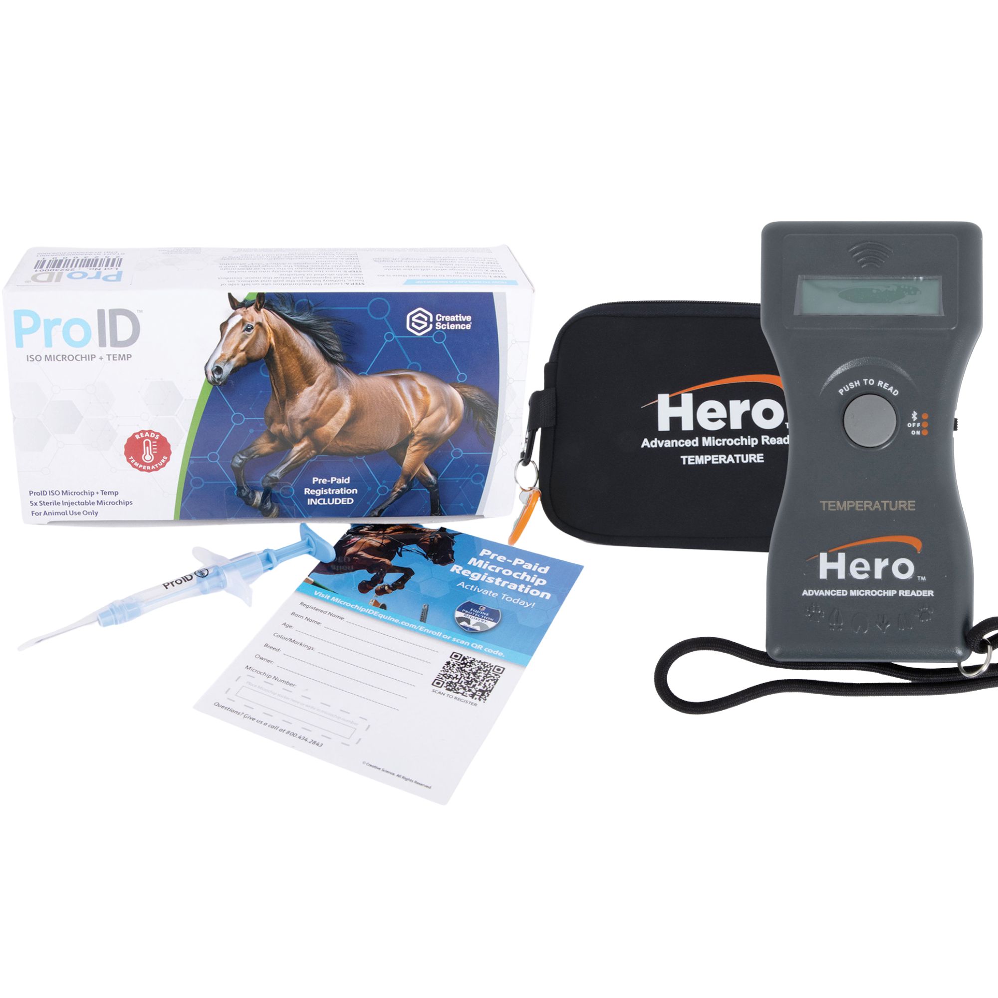 Hero Scanner + Temp and ProID ISO Microchip + Temp 5ct | Revival Animal ...