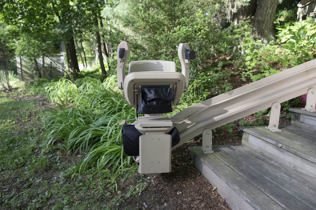 Outdoor Stair Lift for Stairs w/ Turns | Bruno Stair Lift