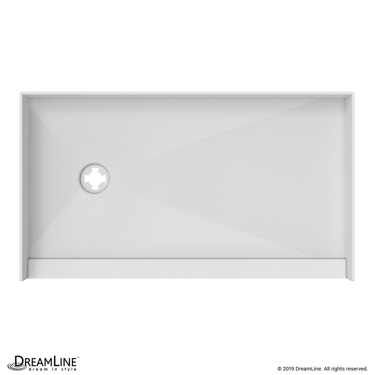Ready to Tile Shower Pan | 60 x 32 | Left Drain