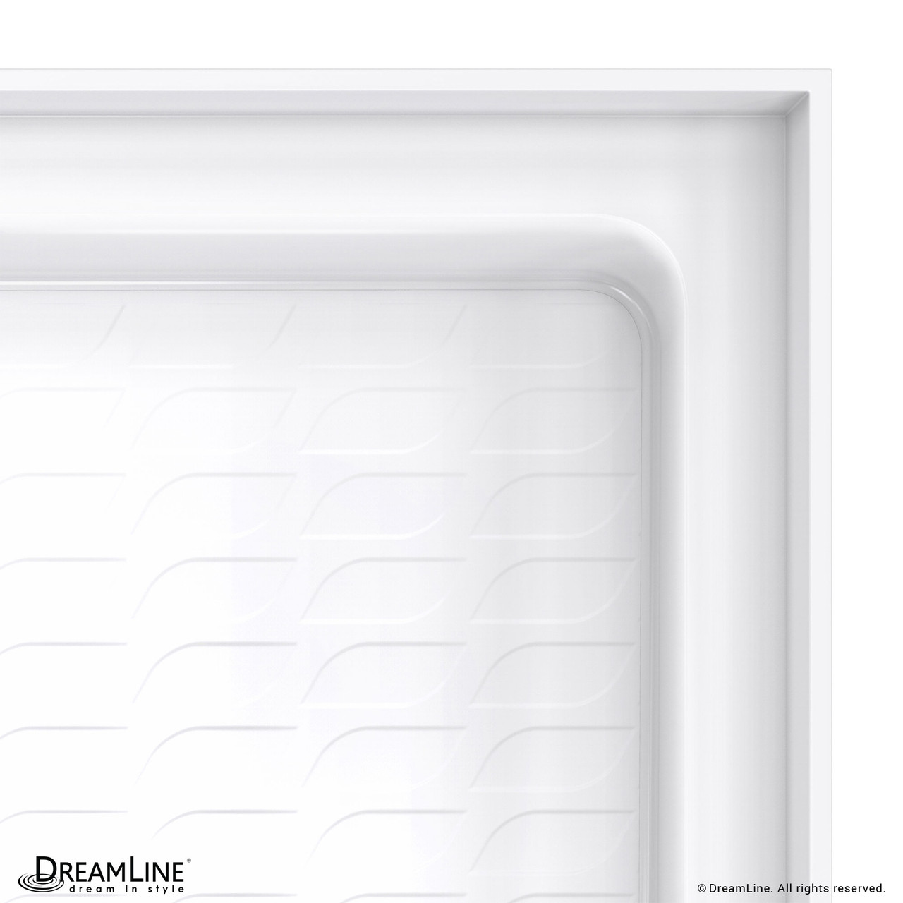 Solid Surface Shower Pan | 37 x 38 | Center Drain | White