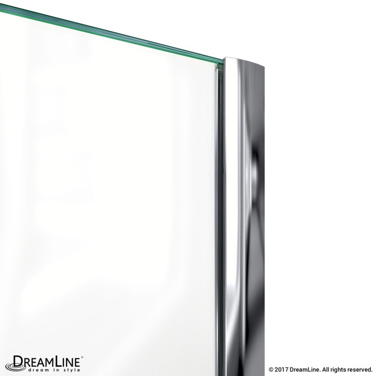 Neo Angle Frameless Shower Door Prism