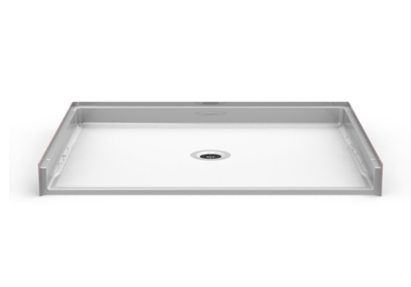 Roll In Shower Pan | 60 x 48 Center Drain | Barrier Free