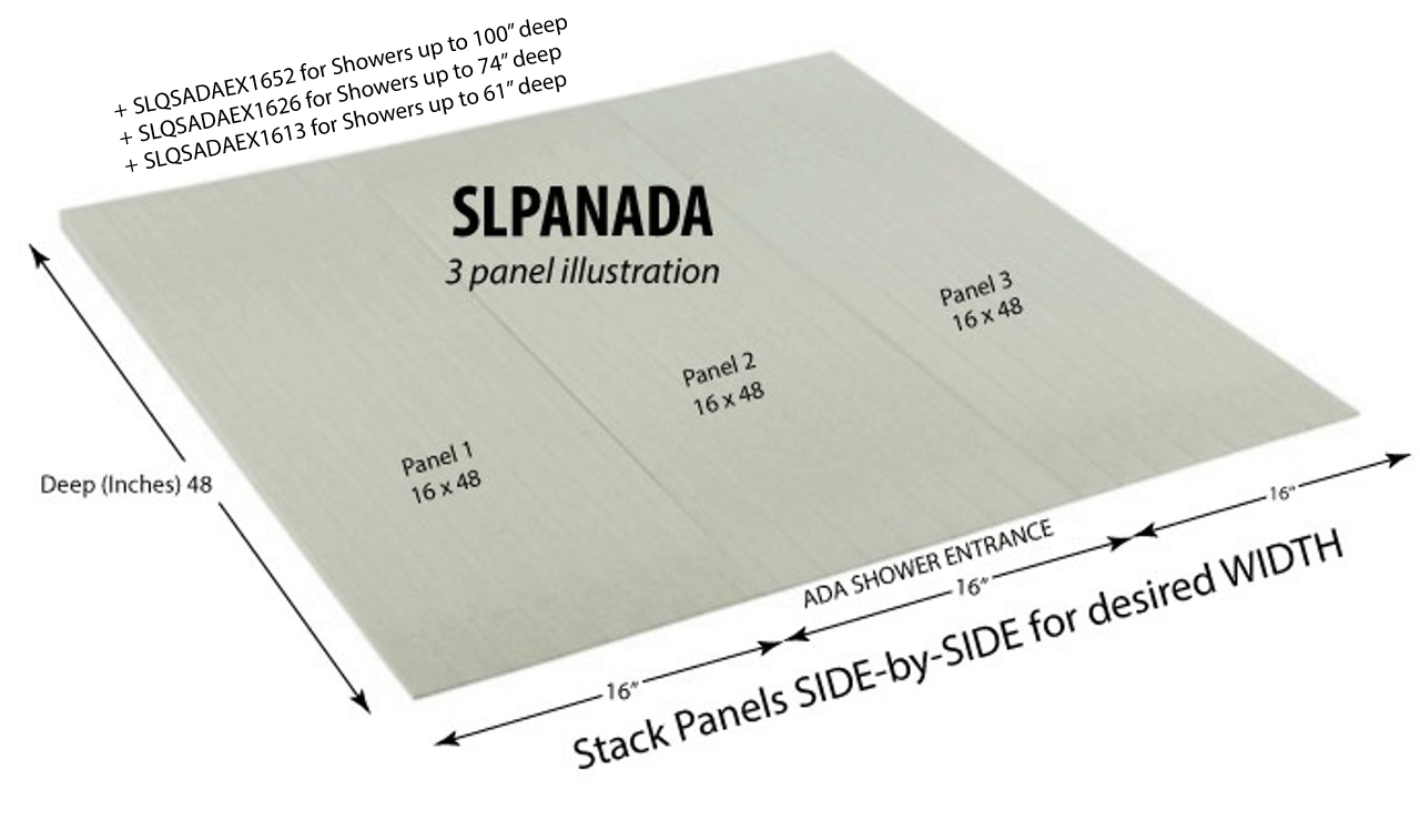 QuickDrain ADA Quick Slope Panel | 16 x 48 Panel