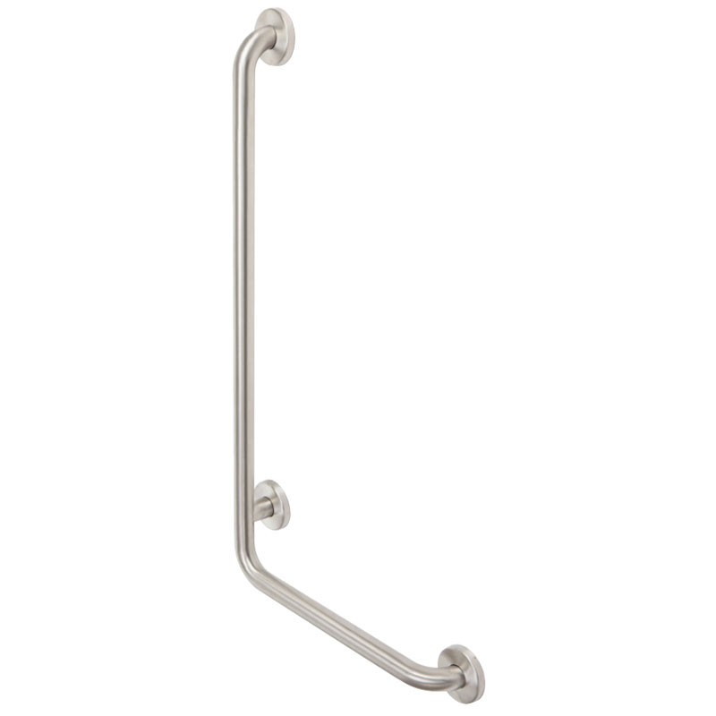L-Shaped Grab Bar | Satin Stainless Steel | 16 x 32 inches