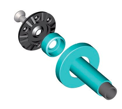 48 inch ADA Grab Bar | Vinyl Coated | 330 lbs Wt Cap
