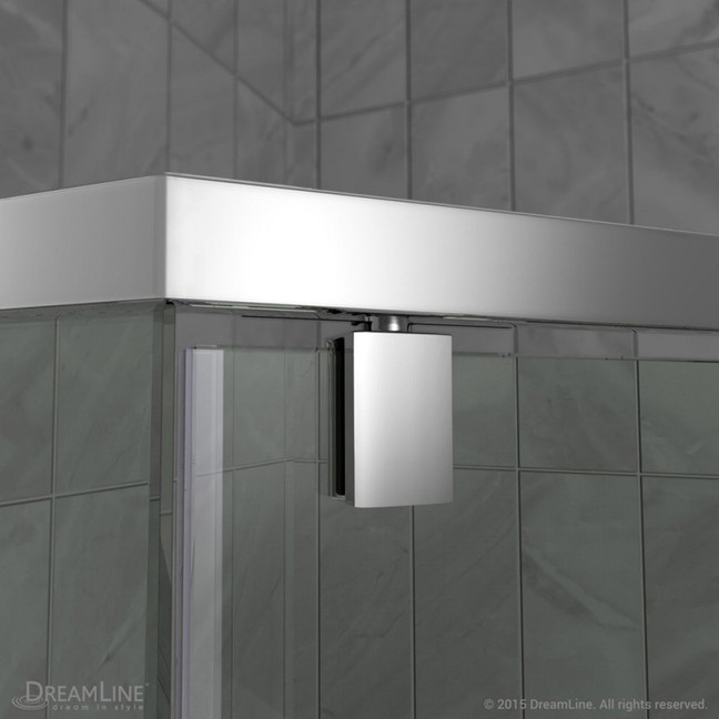 Neo Angle Frameless Shower Door | Prism