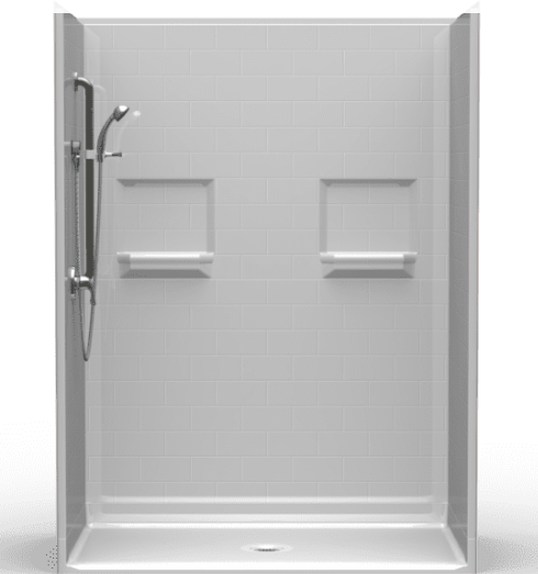 Walk In Shower Kit | 60 x 34 | Barrier Free | Contractor Package
