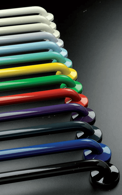 12 x 24 Inch L-shaped grab bar | 13 Vinyl Coated Colors