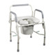 Drop Arm Bedside Commode with Padded Seat and Arms