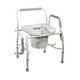 Drop Arm Bedside Commode with Padded Seat and Arms