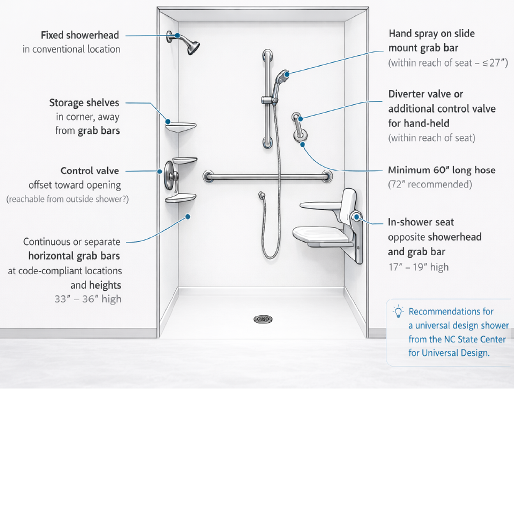 Walk-In vs Curbless vs ADA Showers | Key Differences Explained - EZ Able®