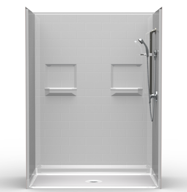 Walk In Shower Kit | 60 x 32 | Barrier Free | Deluxe Package