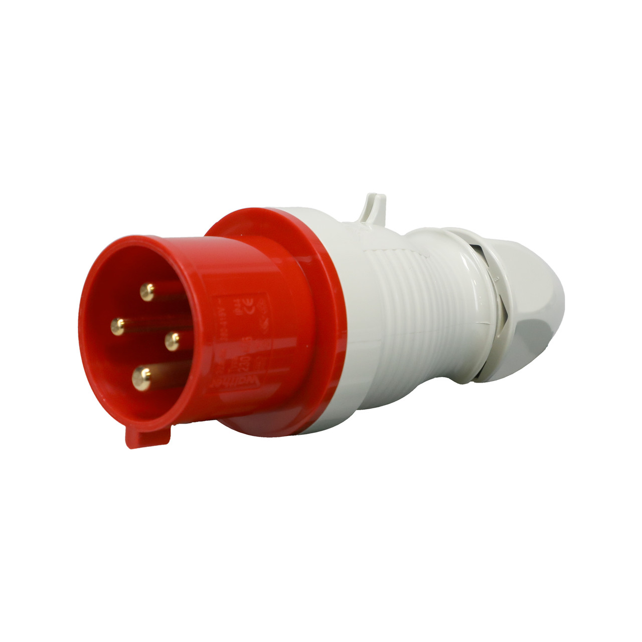 Walther Electric 230406 Pin and Sleeve Plug 32A 4 Wire 400 VAC 6Hr IP44 ...