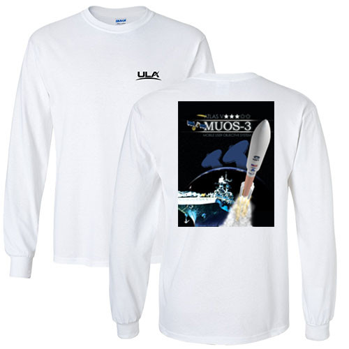 MUOS-3 Mens Long Sleeve T-Shirt - United Launch Alliance