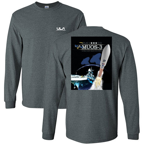 MUOS-3 Mens Long Sleeve T-Shirt - United Launch Alliance