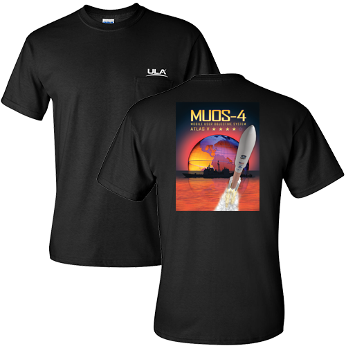 MUOS-4 Men's Pocket T-Shirt - United Launch Alliance
