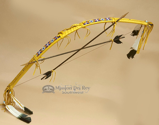 Navajo Hand beaded Friendship Bow & Arrow Set 42" (ba91) - Mission Del ...