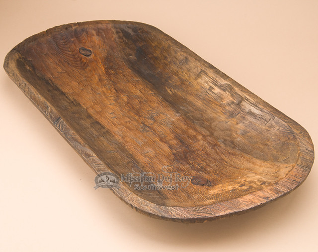Rustic Tarahumara Indian Stained Wooden Bowl 28"-30" (b61) - Mission ...