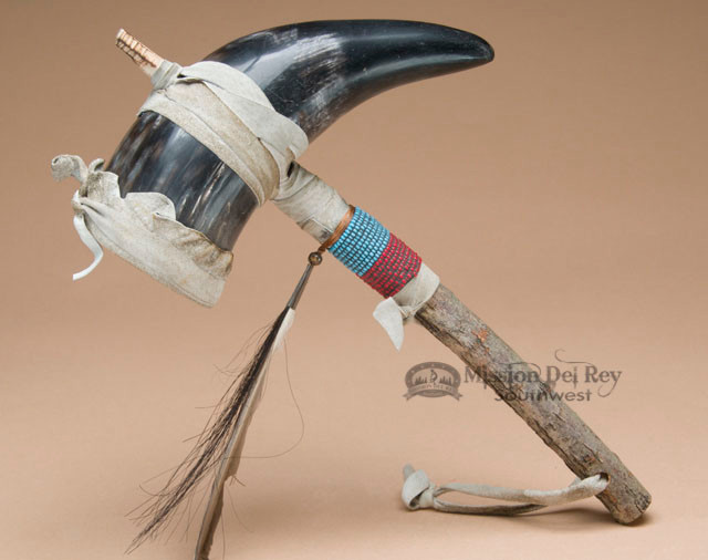 Native American Horn Rattle 12" -Navajo (r151) - Mission Del Rey ...