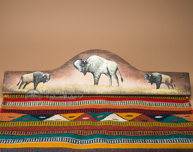 Western Tapestry Rug Hanger 30" -Adobe Pueblo (RH18)