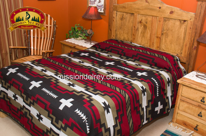Native American Style Bed Spread -Laguna KING - Mission Del Rey ...