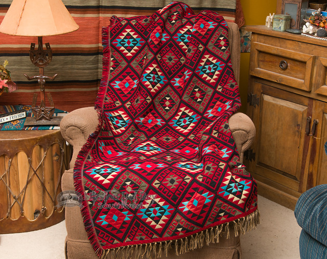 Soft Jacquard Throw Blanket 50x60 -Southwest (t3) - Mission Del Rey ...