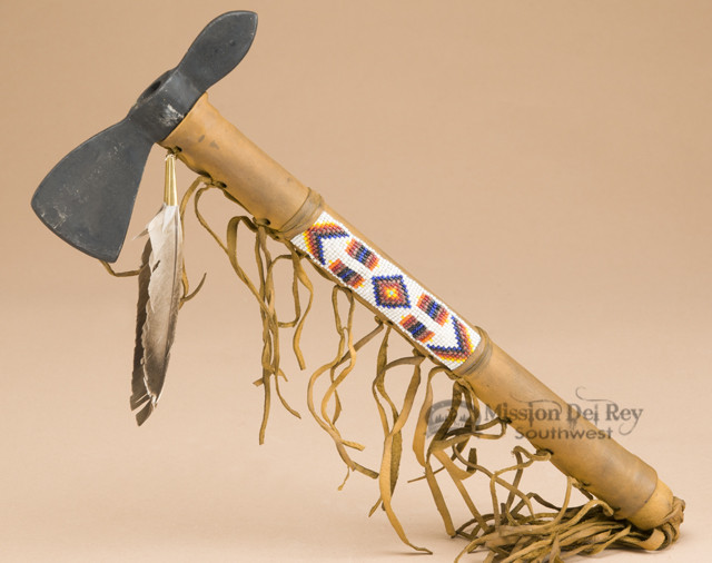 Native Hand Beaded Old Style Tomahawk 16" (t95) - Mission Del Rey ...