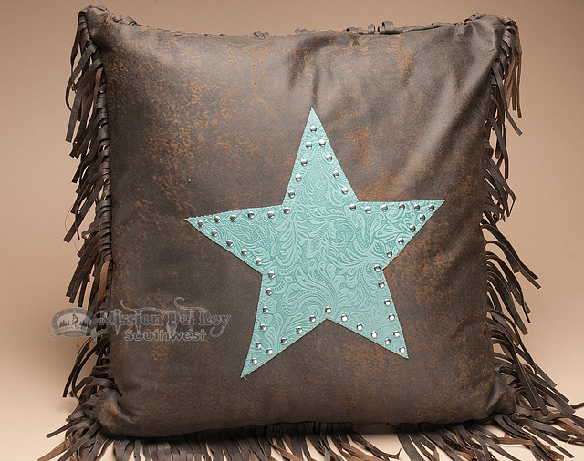 Plush Designer Western Pillow 18x18 (wp20) - Mission Del Rey Southwest LLC