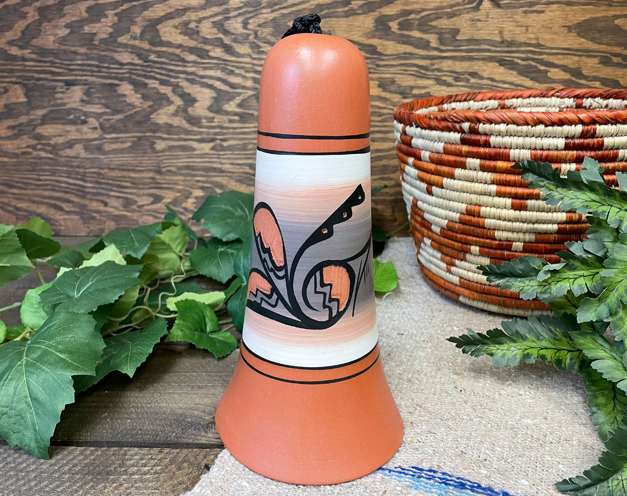 Handcrafted Navajo Pottery Bell 10.75" (169bc86088b) - Mission Del Rey ...