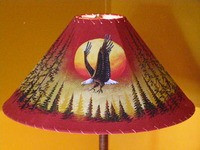 Use Painted Lamp Shades For Mountain Style Decorating - Mission Del Rey ...