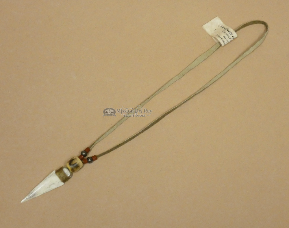 Native American Bone Arrowhead Necklace 18" (135) - Mission Del Rey ...