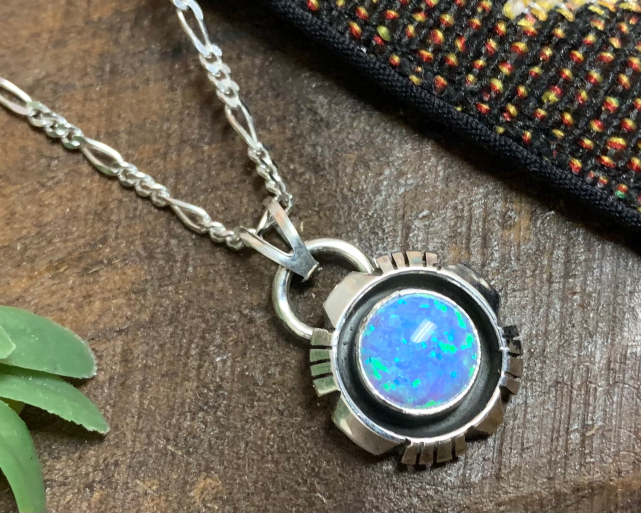 Native American Silver Pendant Necklace 20" -Navajo (65bc94) - Mission ...
