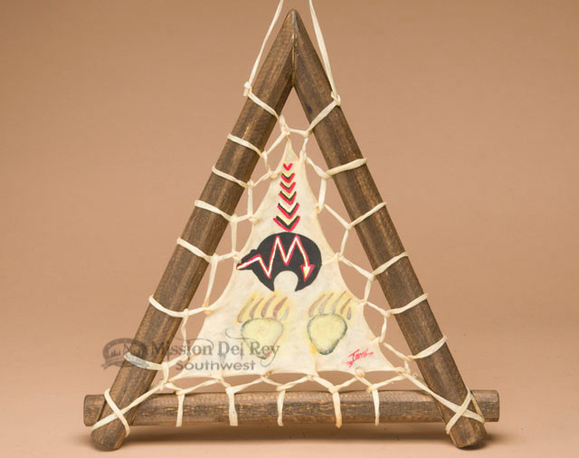 Hand Painted Hide Rack Wall Decor 14" -Bear (wd2) - Mission Del Rey ...