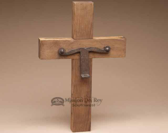 Southwest Handcrafted Wood & Iron Cross 17" - Longhorn (c58) - Mission ...