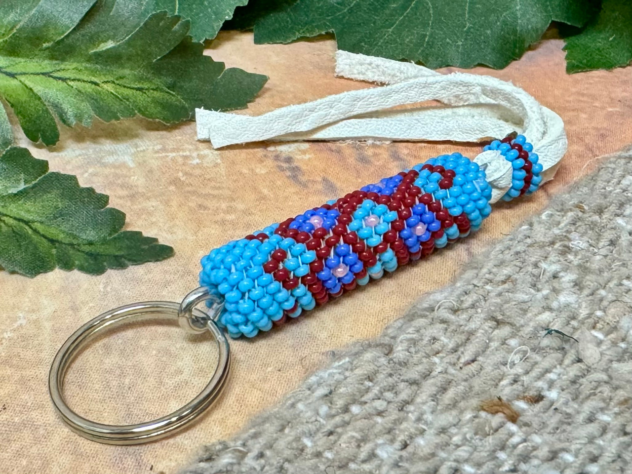 Native American Southwestern Beaded Keychain (kc2) - Mission Del Rey ...