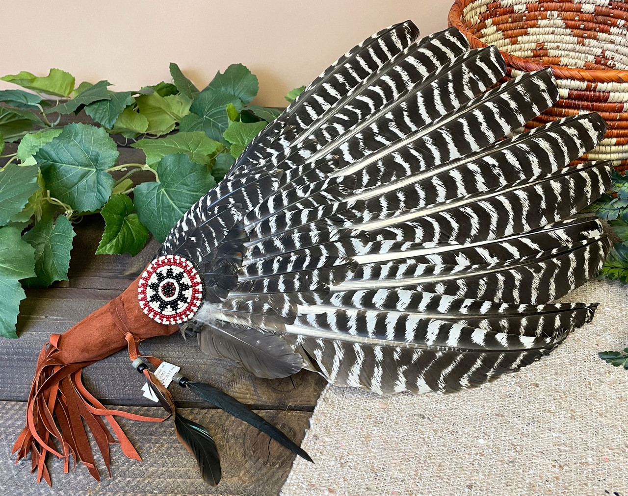 Native American Navajo Indian Smudging Fan 22" (23bc3) - Mission Del ...