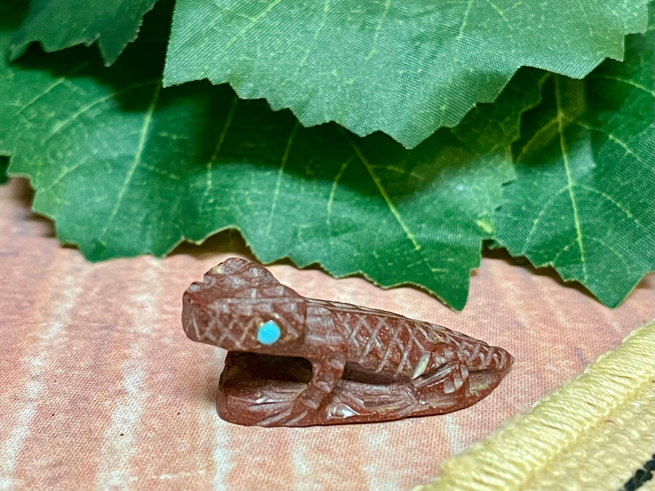 Zuni Indian Hand Carved Fetish -Horned Lizard (65bc358) - Mission Del ...