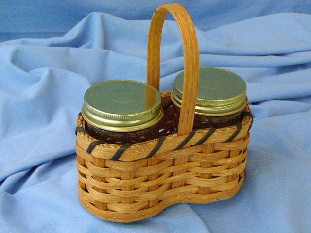 Handmade Amish Jar Basket (EM31) - Mission Del Rey Southwest LLC