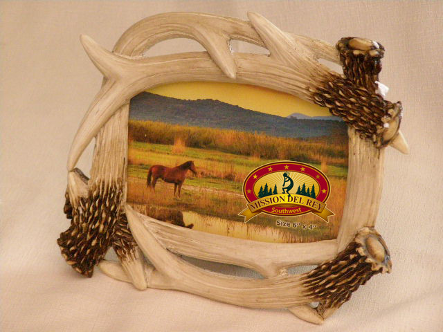 Southwest Faux Deer Antler Picture Frame for 4x6 (aa10) - Mission Del ...