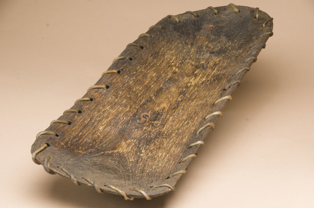 Rawhide Laced Tarahumara Bowl 9"x20" (b64) - Mission Del Rey Southwest LLC