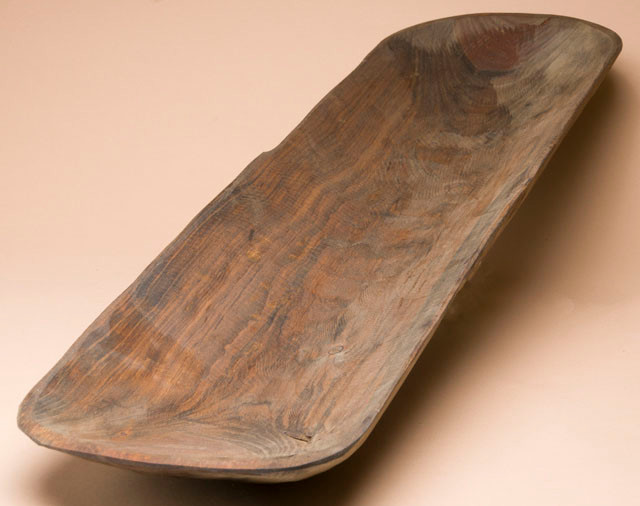 Large Rustic Tarahumara Indian Log Bowl 37-40" (b85) - Mission Del Rey ...