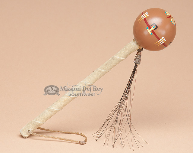 Native American Navajo Ball Rattle 6" - Tan (172) - Mission Del Rey ...
