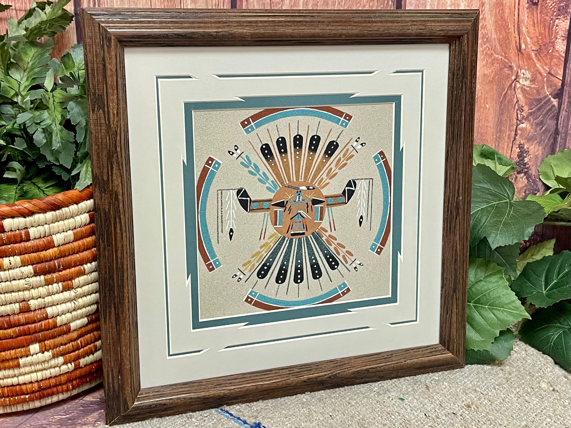 Native American Navajo Sand Painting 14" (sp19) - Mission Del Rey ...