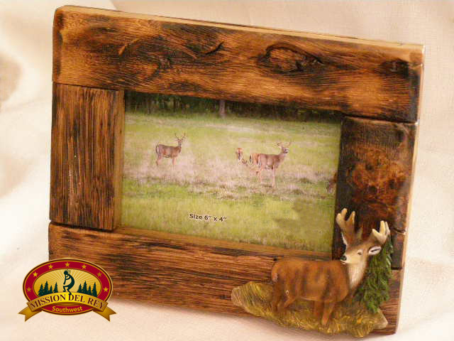 Southwest Style Fir Root Picture Frame 4x6 -Deer (20) - Mission Del Rey ...